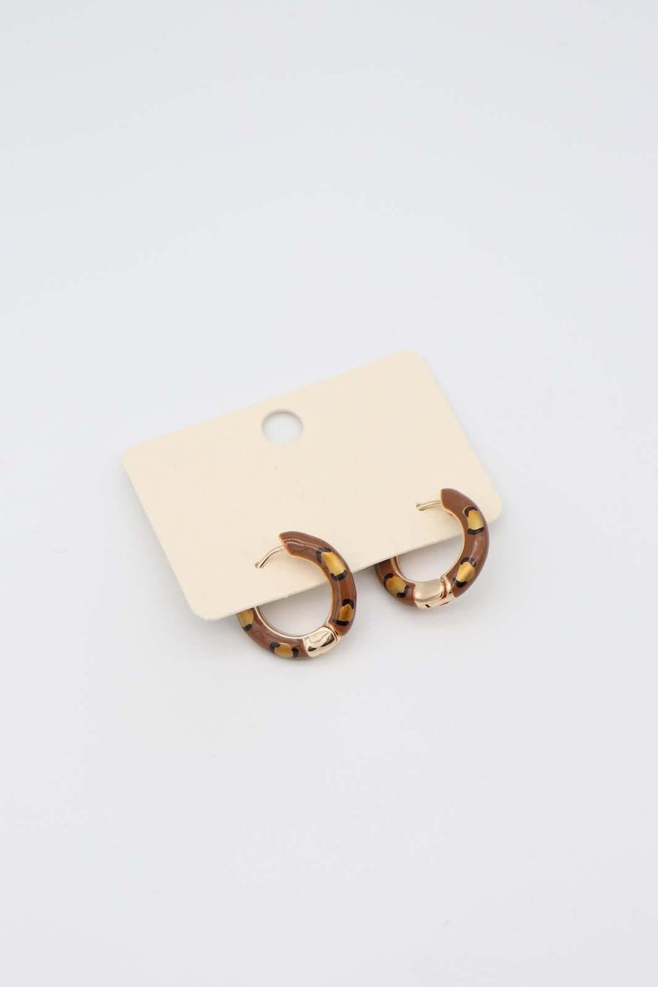 Leopard Hoop Earrings - Laleli Boutique